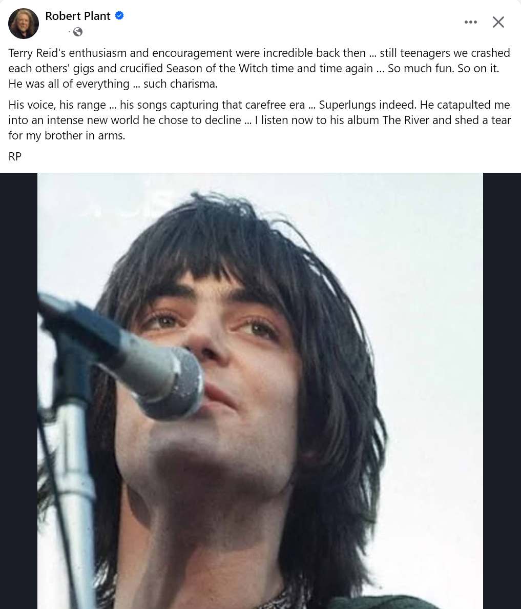 Terry Reid, Led Zeppelin’s First Choice as Singer, Dies at 75 - News ...