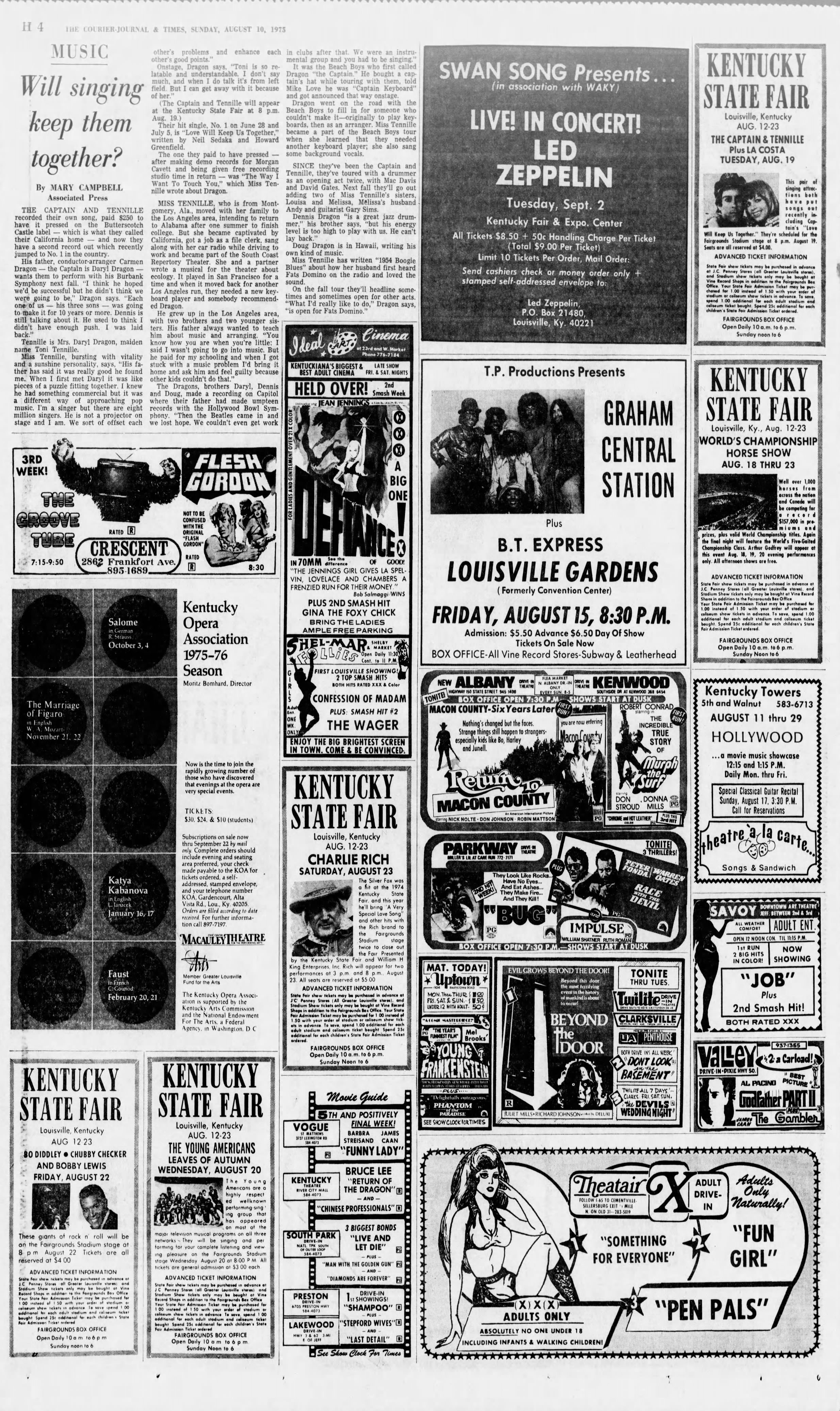 The cancelled World Tour August 1975 - Led Zeppelin Live - Led Zeppelin ...