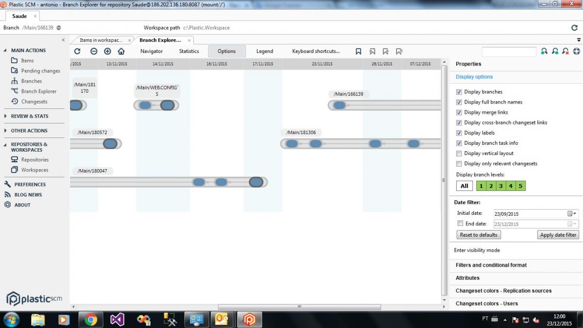 Links do not appear in the Branch Explorer - General - Plastic SCM ...