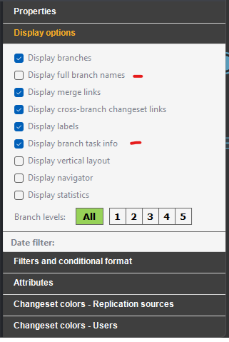 Display Options - General Feedback - Plastic SCM Community