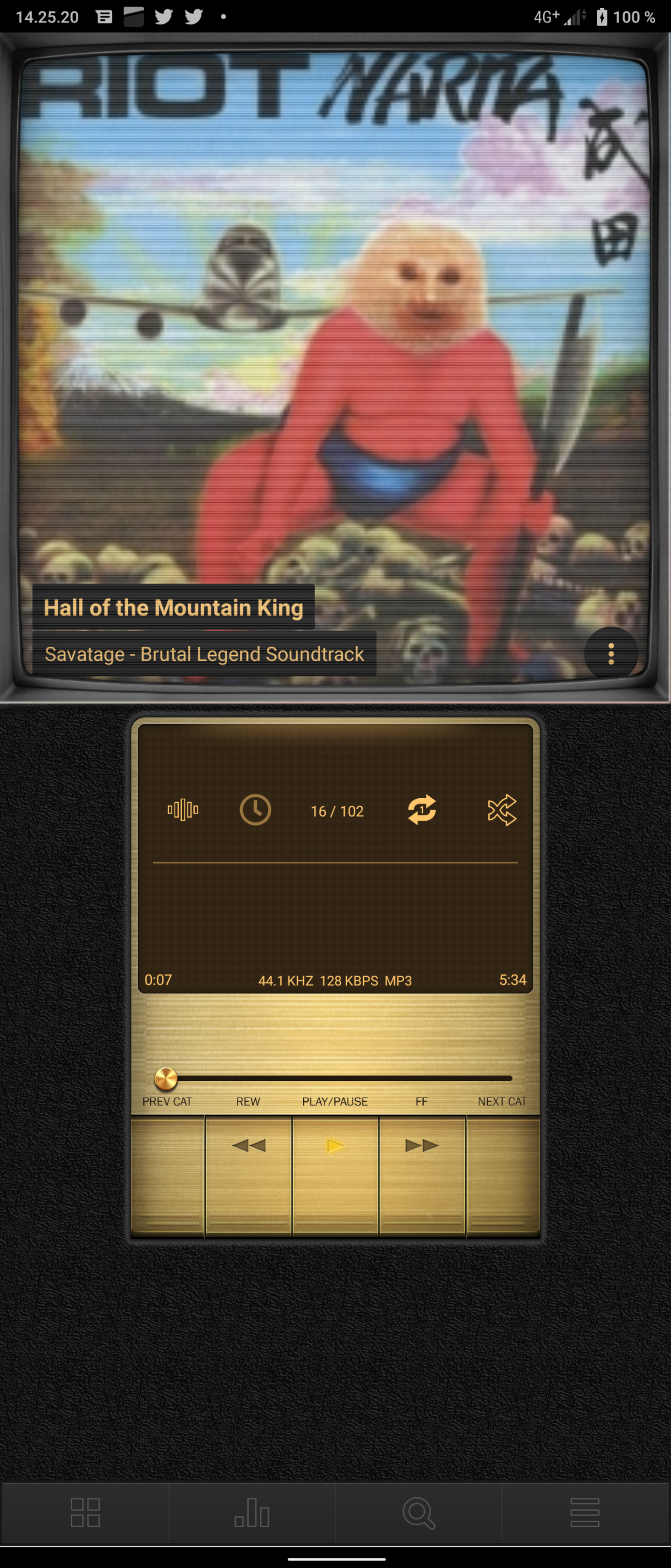 Marshall - Dark Retro Gold/Metal Poweramp V3 Skin - Skins and ...