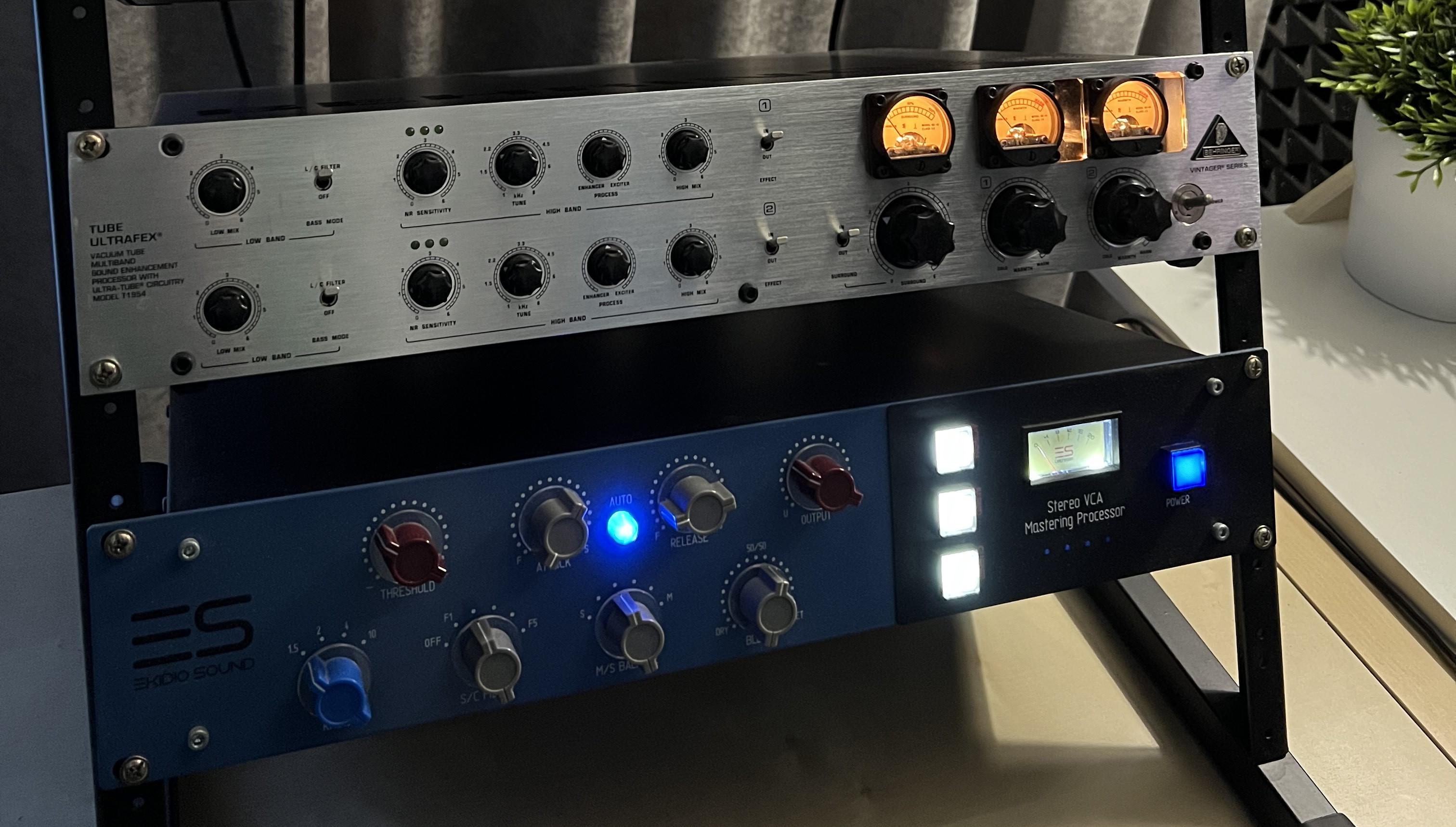 Stereo VCA Mastering Processor (SSL Copy) + Behringer Tube Ultrafex ...