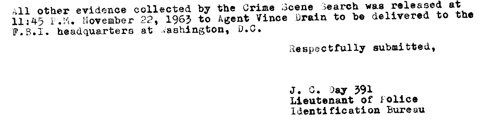 Did the Secret Service ever have custody of the TSBD Mannlicher-Carcano ...