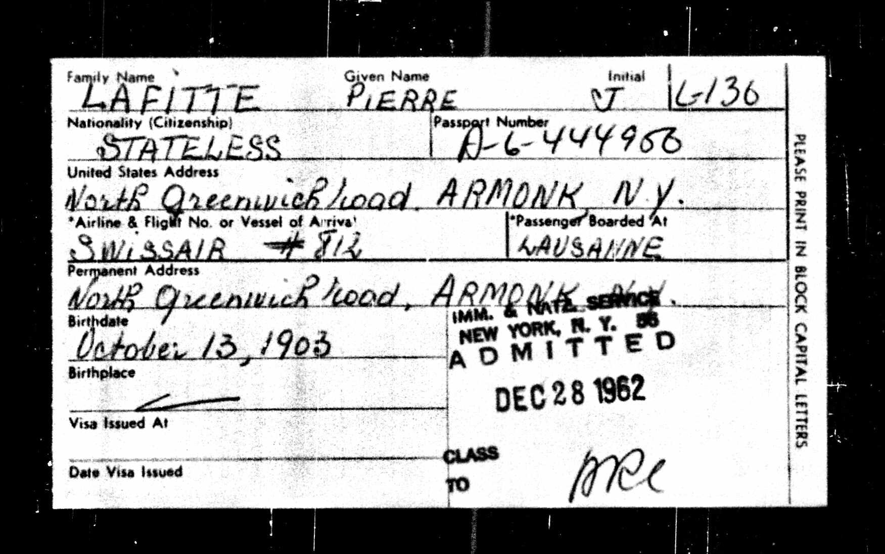 Lafitte and Benzion Netanyahu,December 28, 1962 - JFK Assassination ...