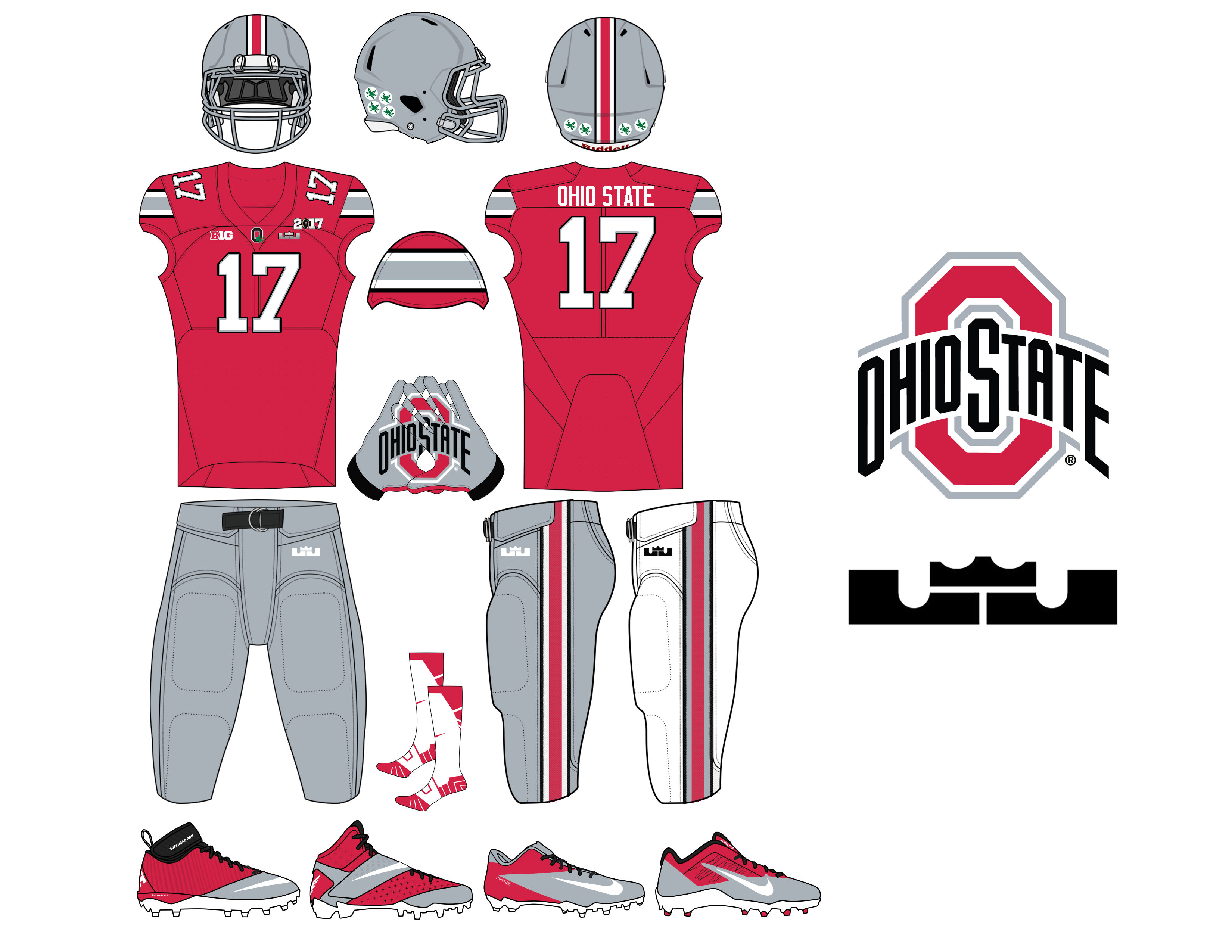 2017 College Football Playoff Uniforms - Concepts - Chris Creamer's ...