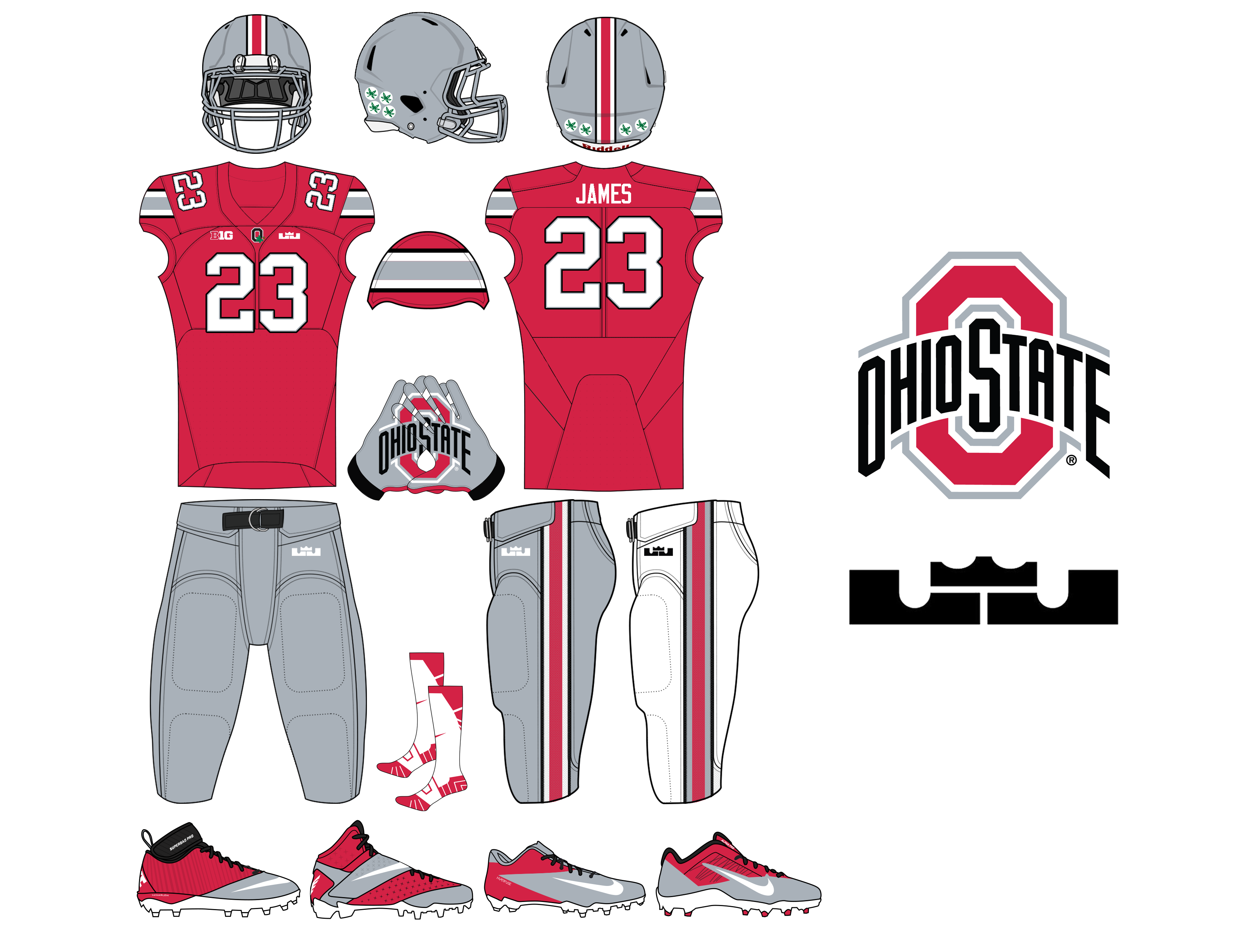 Ohio State Football Concept Uniforms Football Ohio State