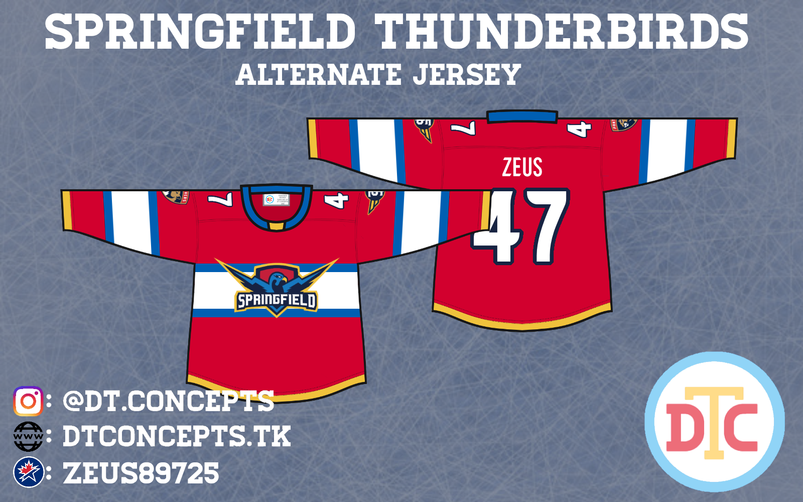 Springfield Thunderbirds Jersey Redesign - Concepts - Chris Creamer's ...