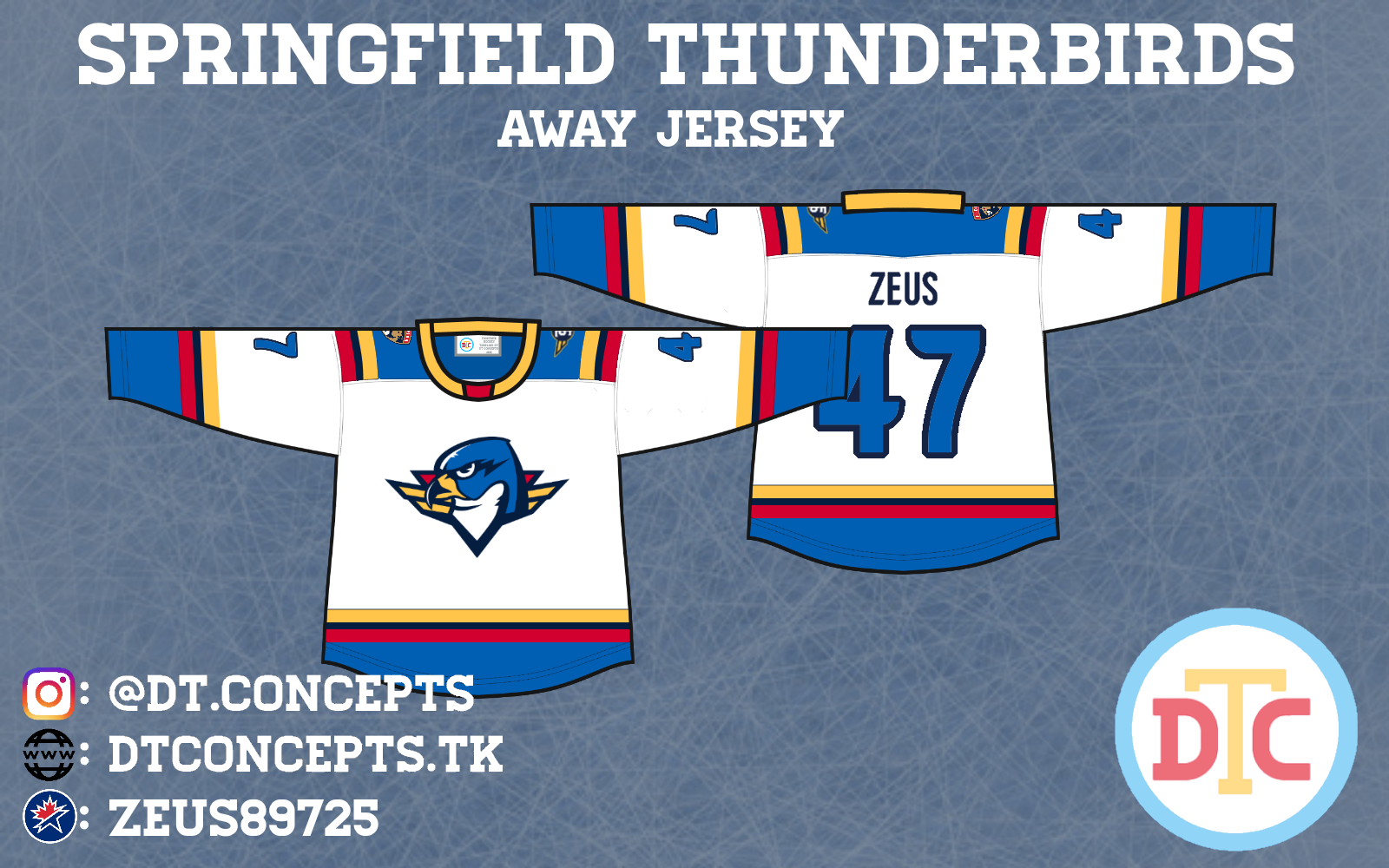 Springfield Thunderbirds Jersey Redesign - Concepts - Chris Creamer's ...
