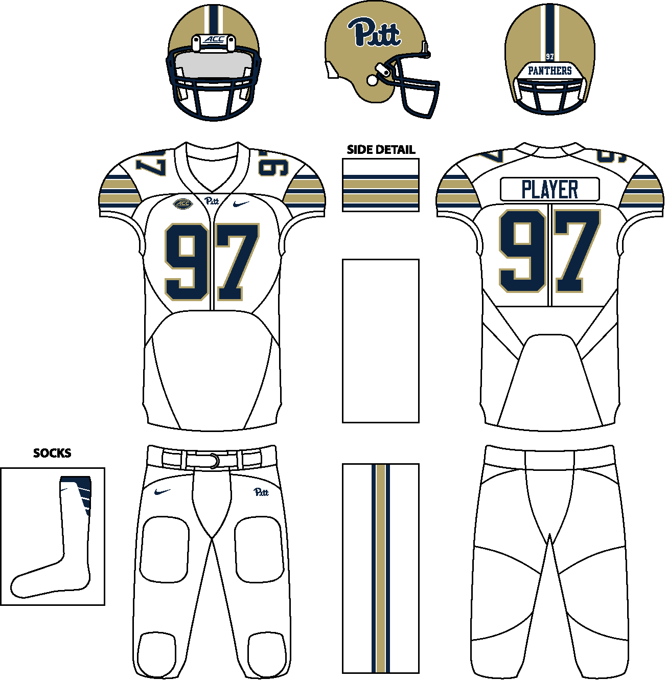 NCAA Division I FBS Concept Uniforms (Done in Paint) - Concepts - Chris ...