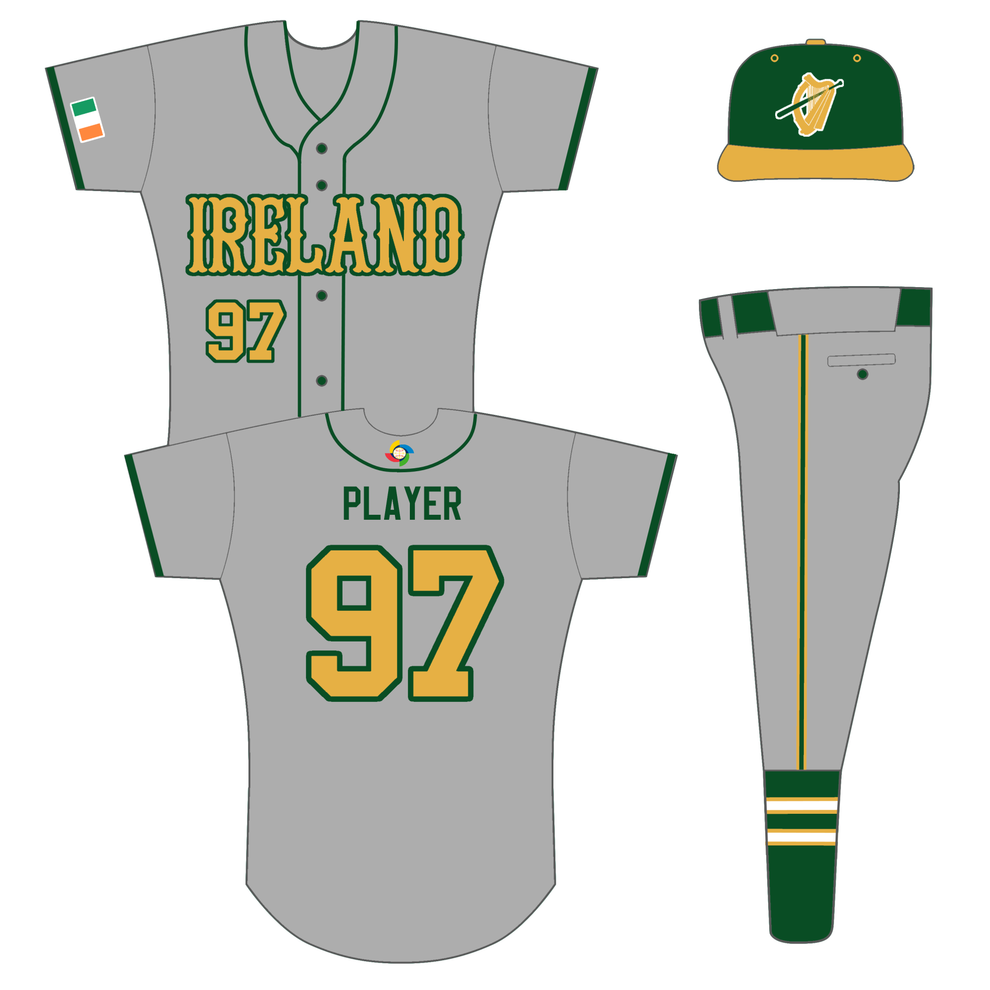 Ireland Baseball - Concepts - Chris Creamer's Sports Logos Community ...
