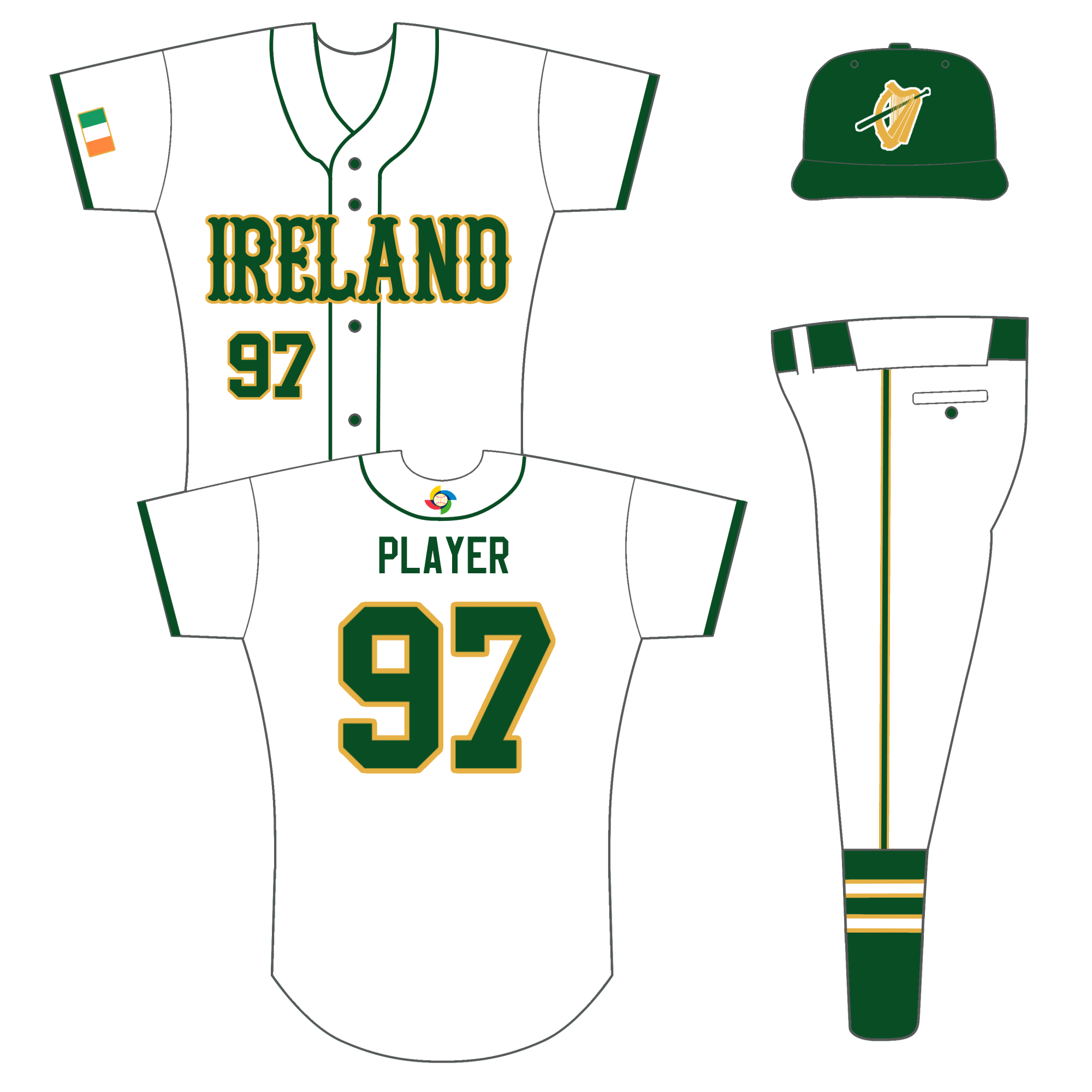 Ireland Baseball - Concepts - Chris Creamer's Sports Logos Community ...