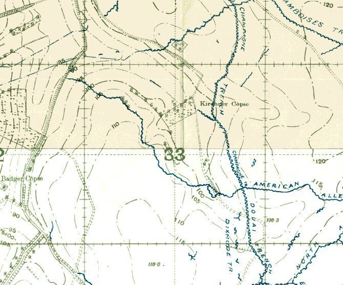 Contur Trench Map St Quentin - Printed and Physical Documents - The ...