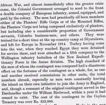 Ceylon Mounted Rifles - Soldiers and their units - The Great War (1914 ...