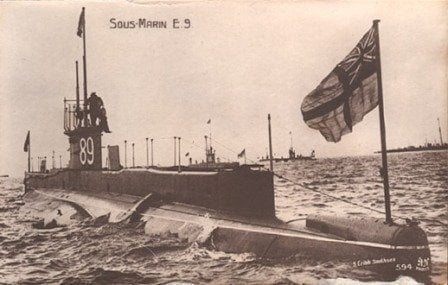 Submarine HMS E9 - Sailors, navies and the war at sea - The Great War ...