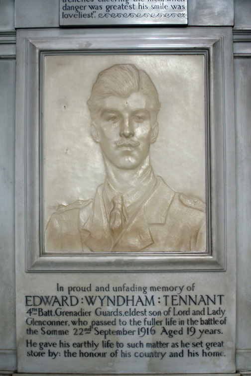 Lt Edward Wyndham Tennant - Grenadier Guards - Cemeteries and memorials ...