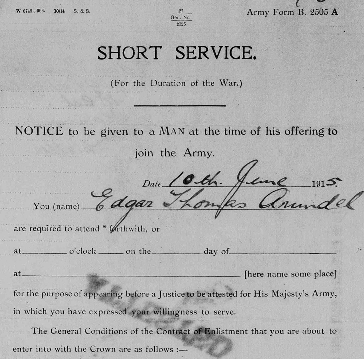 What was "the notice"? - Interpreting documents - The Great War (1914 ...