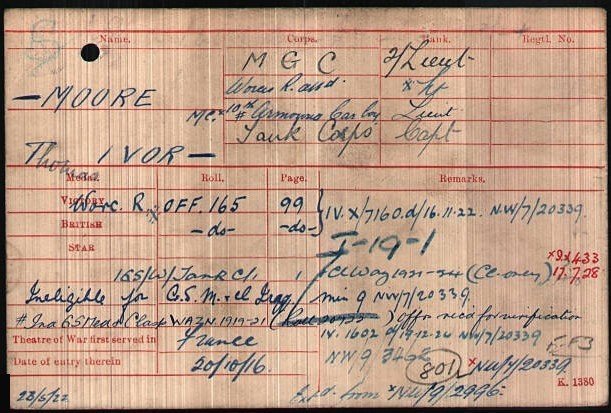 Thomas Ivor-Moore - Interpreting documents - The Great War (1914-1918 ...
