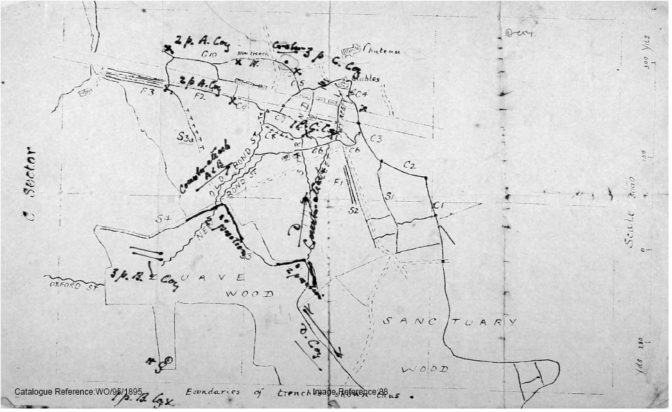 Hooge crater trench map July 1915 - Maps - The Great War (1914-1918) Forum