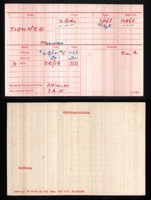 Sgt M. Tickner - Soldiers and their units - The Great War (1914-1918) Forum