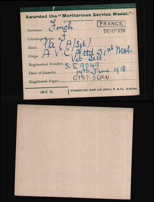 Meritorious Service Medal - Medals - The Great War (1914-1918) Forum