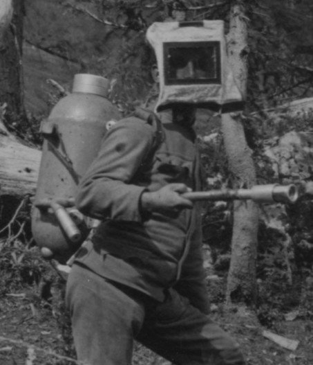 Early flamethrower suit - Other Great War Chat - The Great War (1914 ...