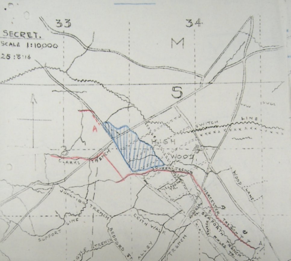 Trench map High Wood August 1916 - Maps - The Great War (1914-1918) Forum