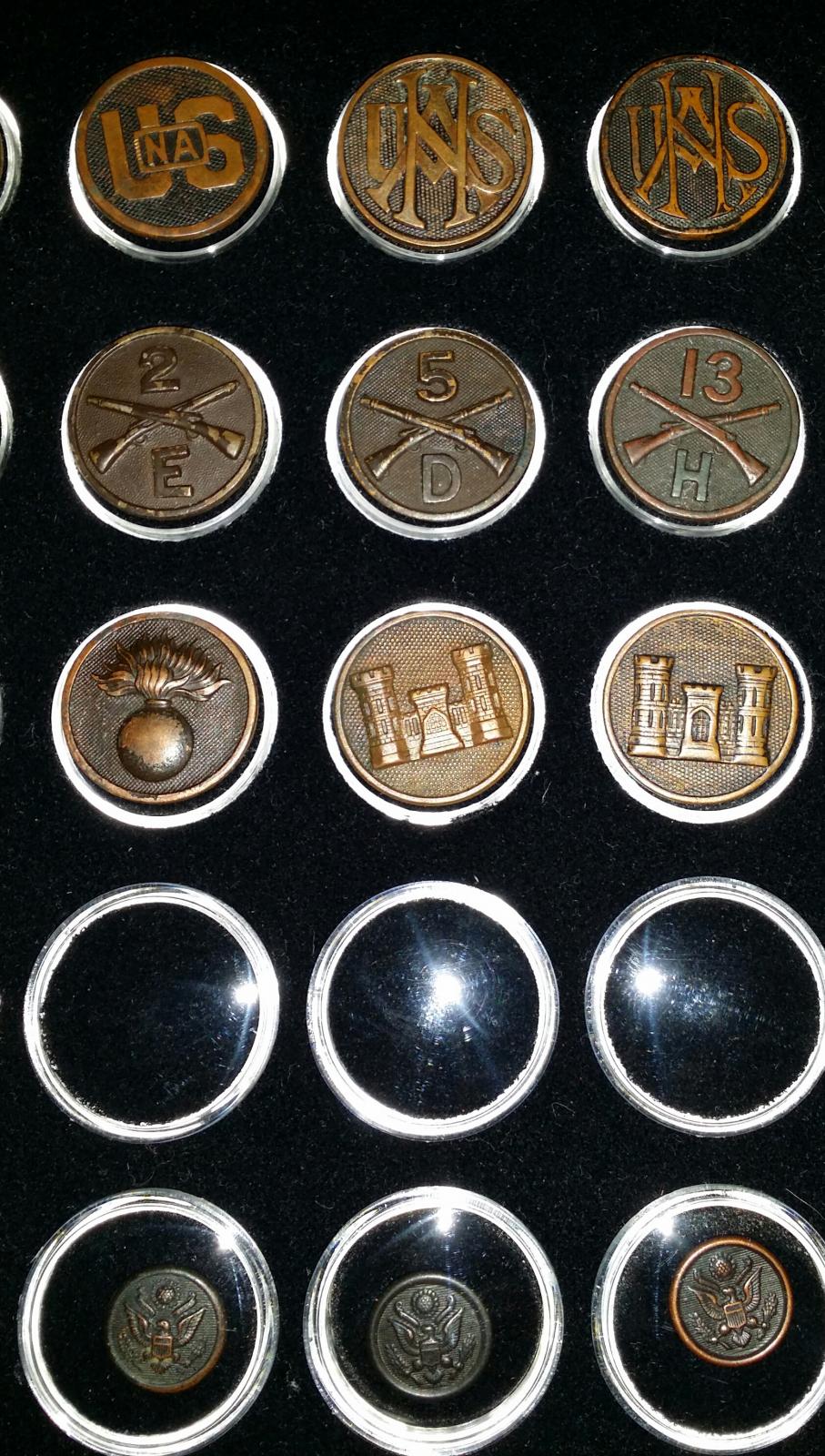 US Enlisted Collar Disks - Uniforms,Cap Badges and Insignia - The Great ...