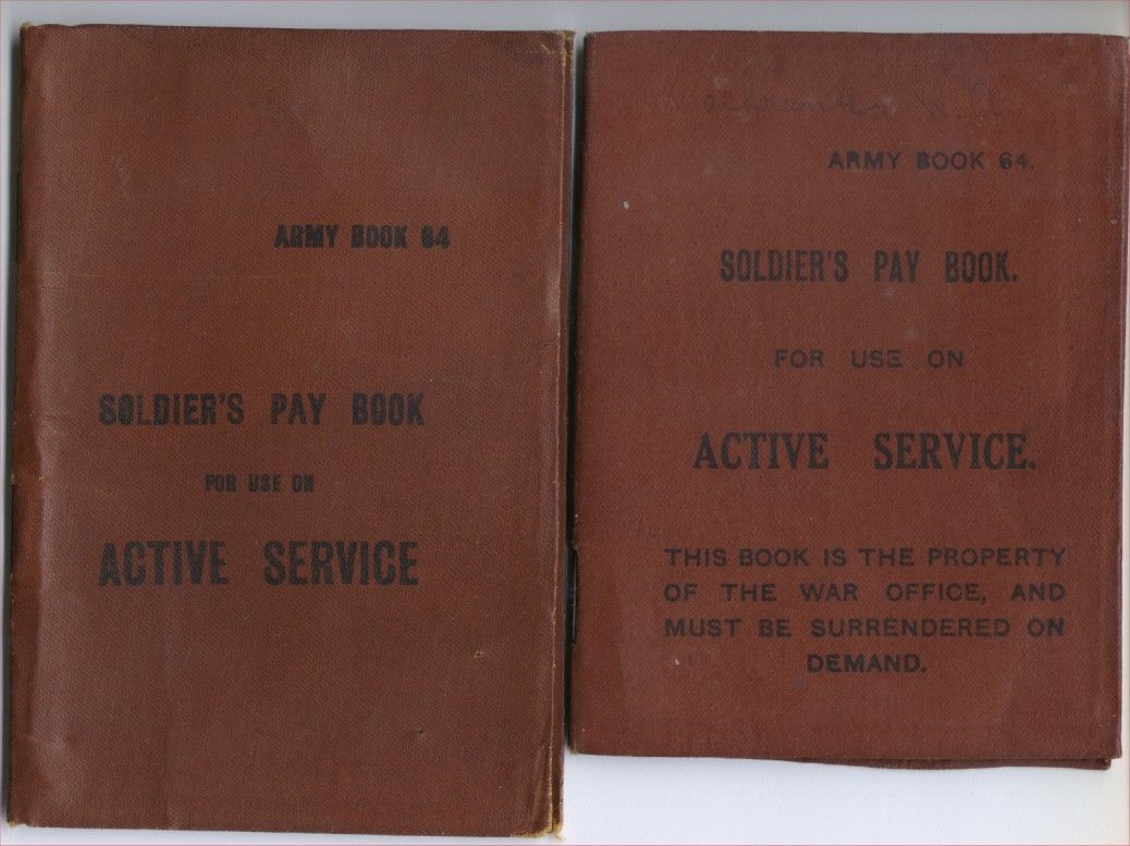 AB64 Pay book? - Other Equipment - The Great War (1914-1918) Forum