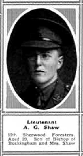 Lieut. Arthur Gilbey Shaw, 10th Notts and Derby Regt - Soldiers and ...