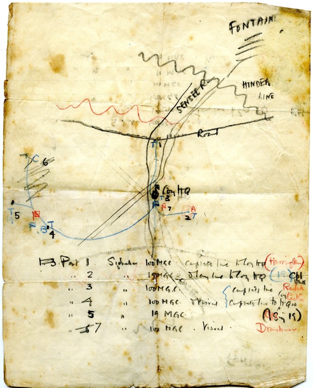 Further map Fontaine 1917 Signallers - Maps - The Great War (1914-1918 ...