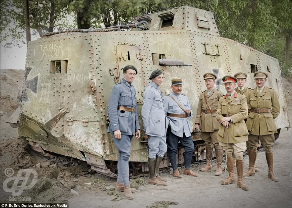 German A7V tank - Frank Mitchell MC pictured? - Soldiers and their ...