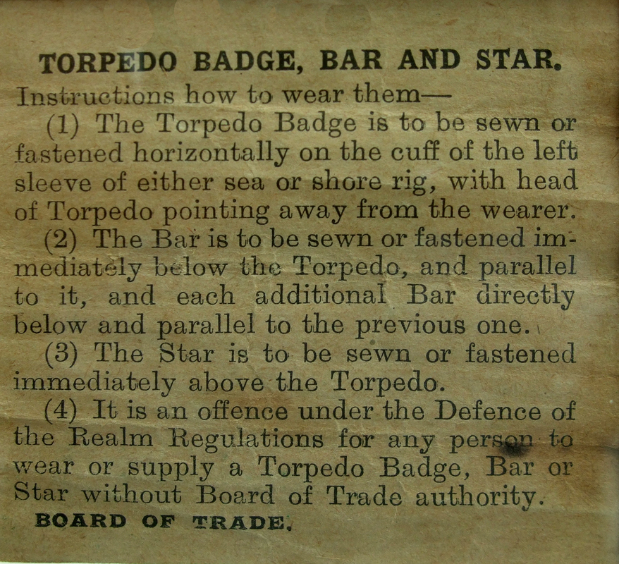 Mercantile Marine Torpedo Badge - Sailors, navies and the war at sea ...