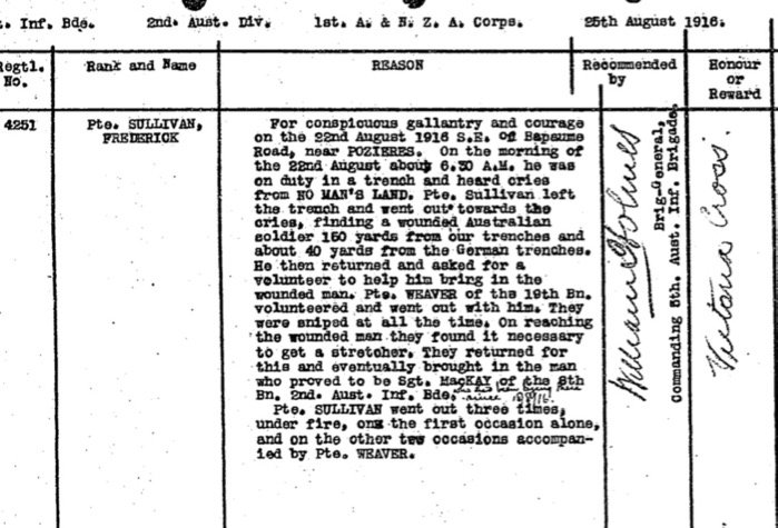 A/Sgt Frederick Sullivan DCM (recommended for the VC) - Soldiers and ...
