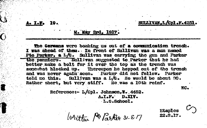 A/Sgt Frederick Sullivan DCM (recommended for the VC) - Soldiers and ...