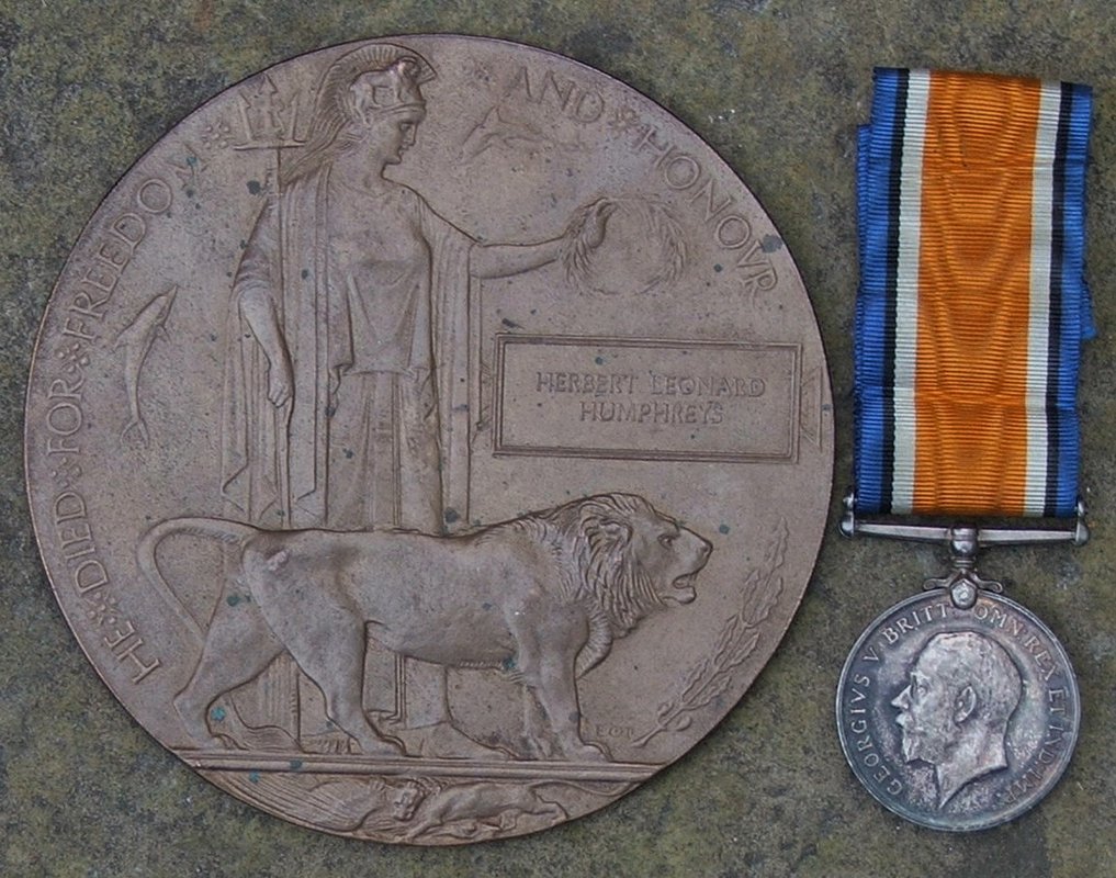 Herbert Leonard HUMPHREYS - plaque coming home - Soldiers and their ...