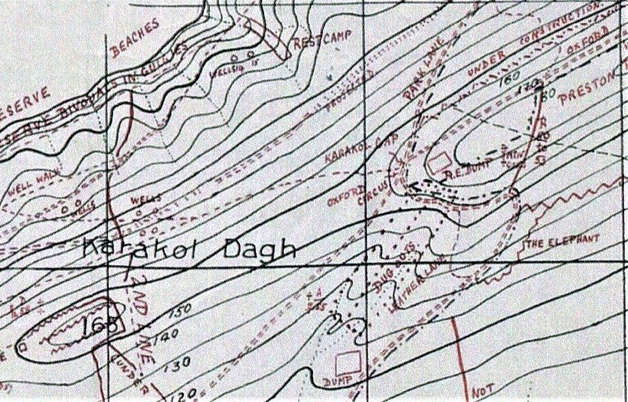Kiretch Tepe Sirt trench name map? - Gallipoli - The Great War (1914 ...