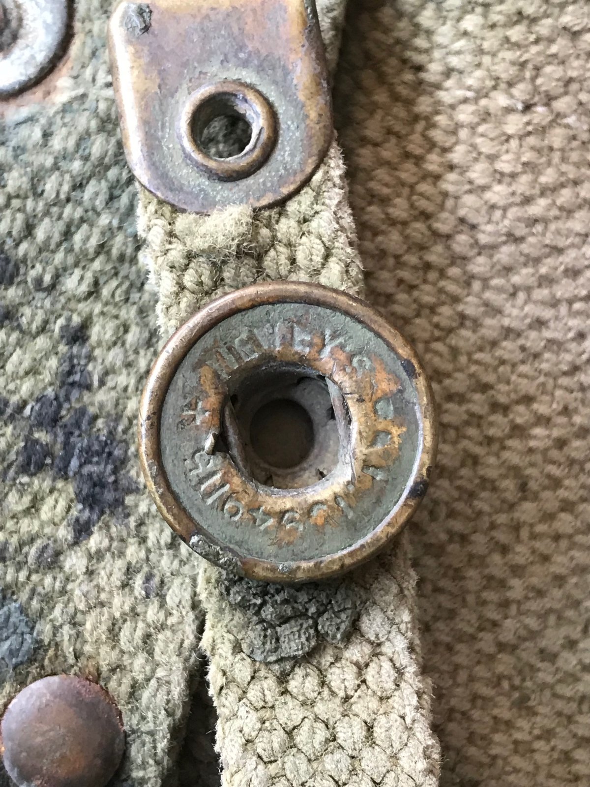 is this an original webbing 1908 and button - Uniforms,Cap Badges and ...