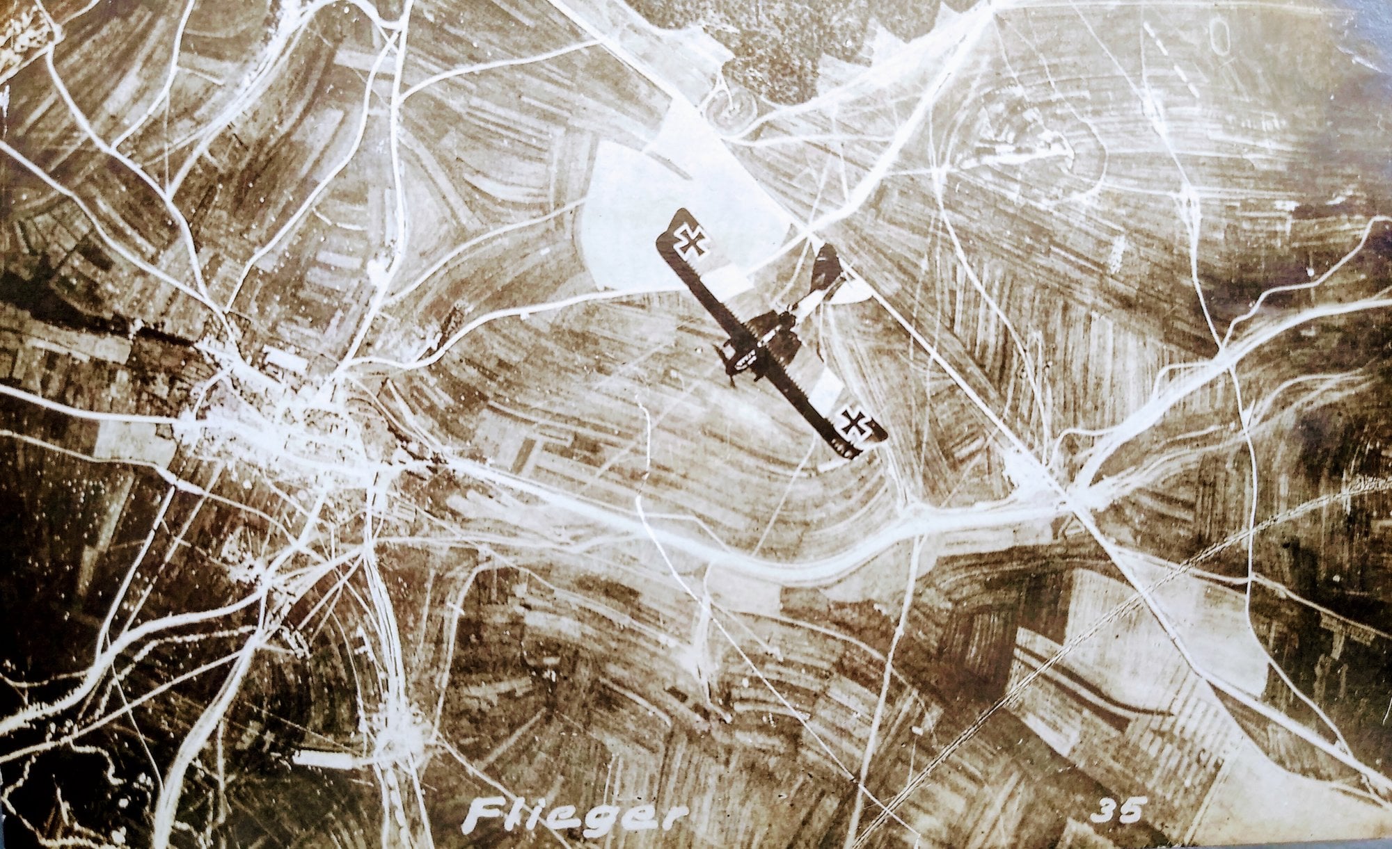 German aircraft photographs - The Western Front - The Great War (1914 ...