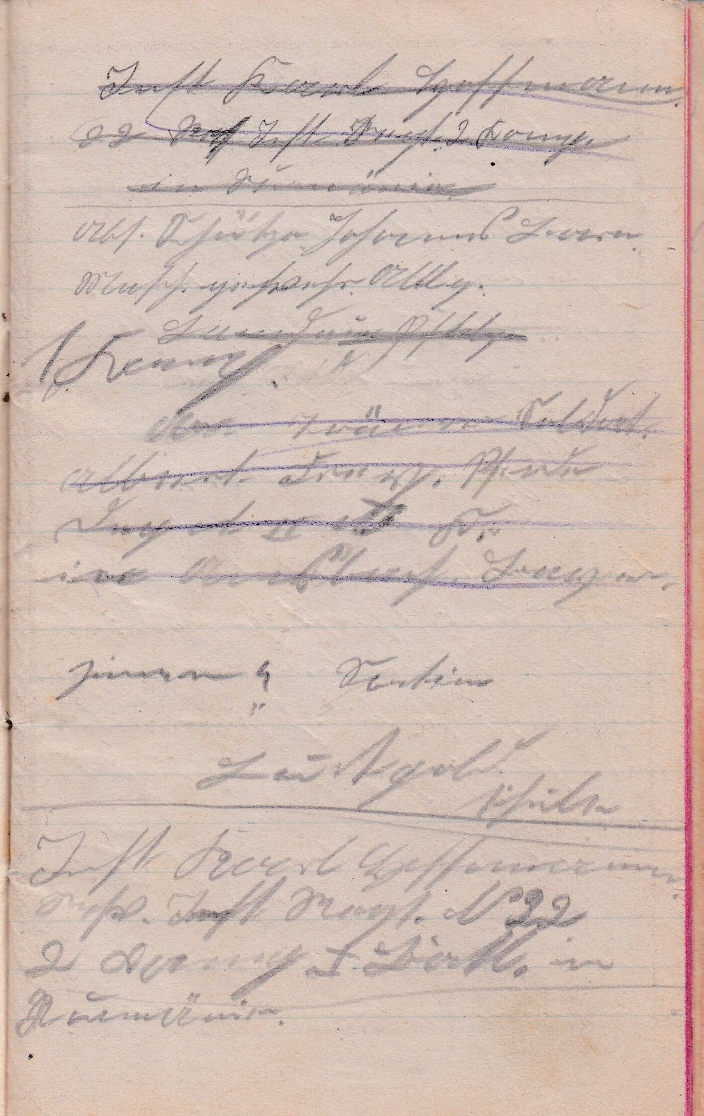 Gothic German notebook captured by New Zealand soldier in WW1 ...