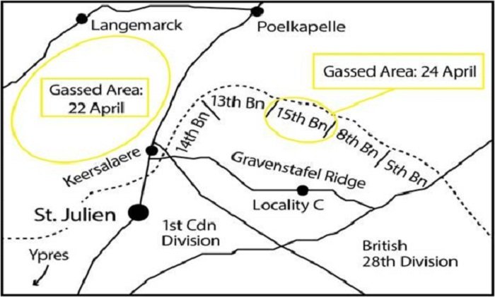 Second Battle of Ypres - First Gas Attack - The Western Front - The ...