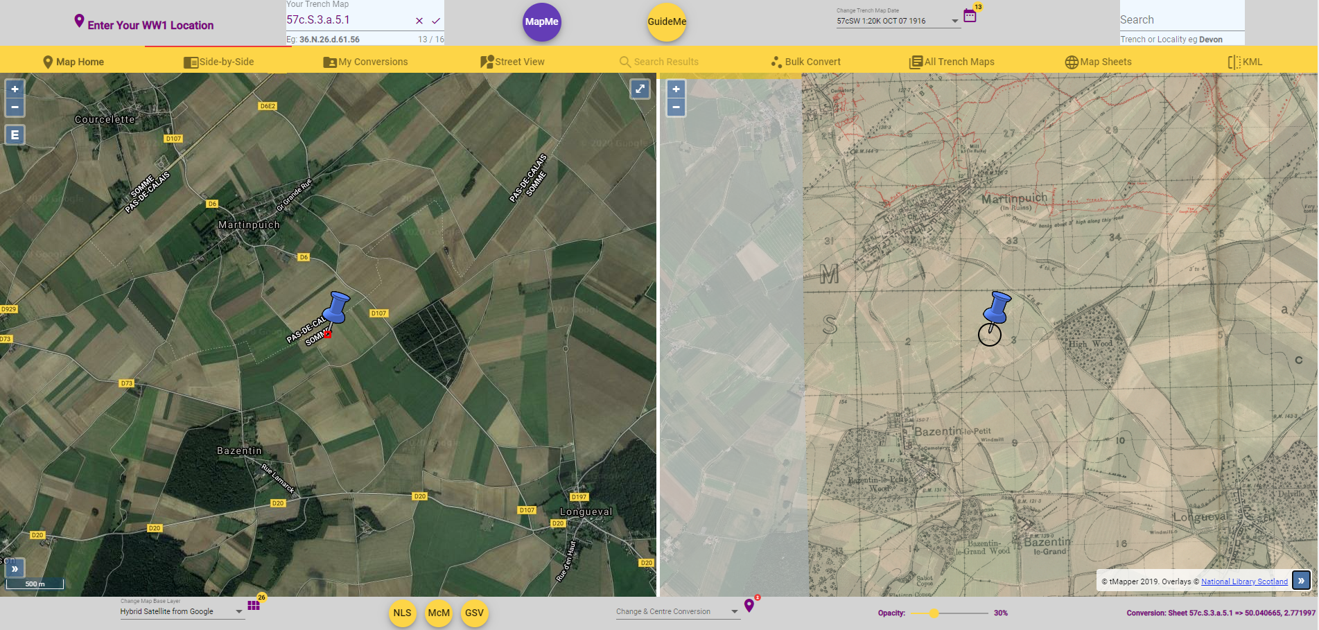 Mapping The Western Front 1916/1917 [Google Earth] - The Western Front ...