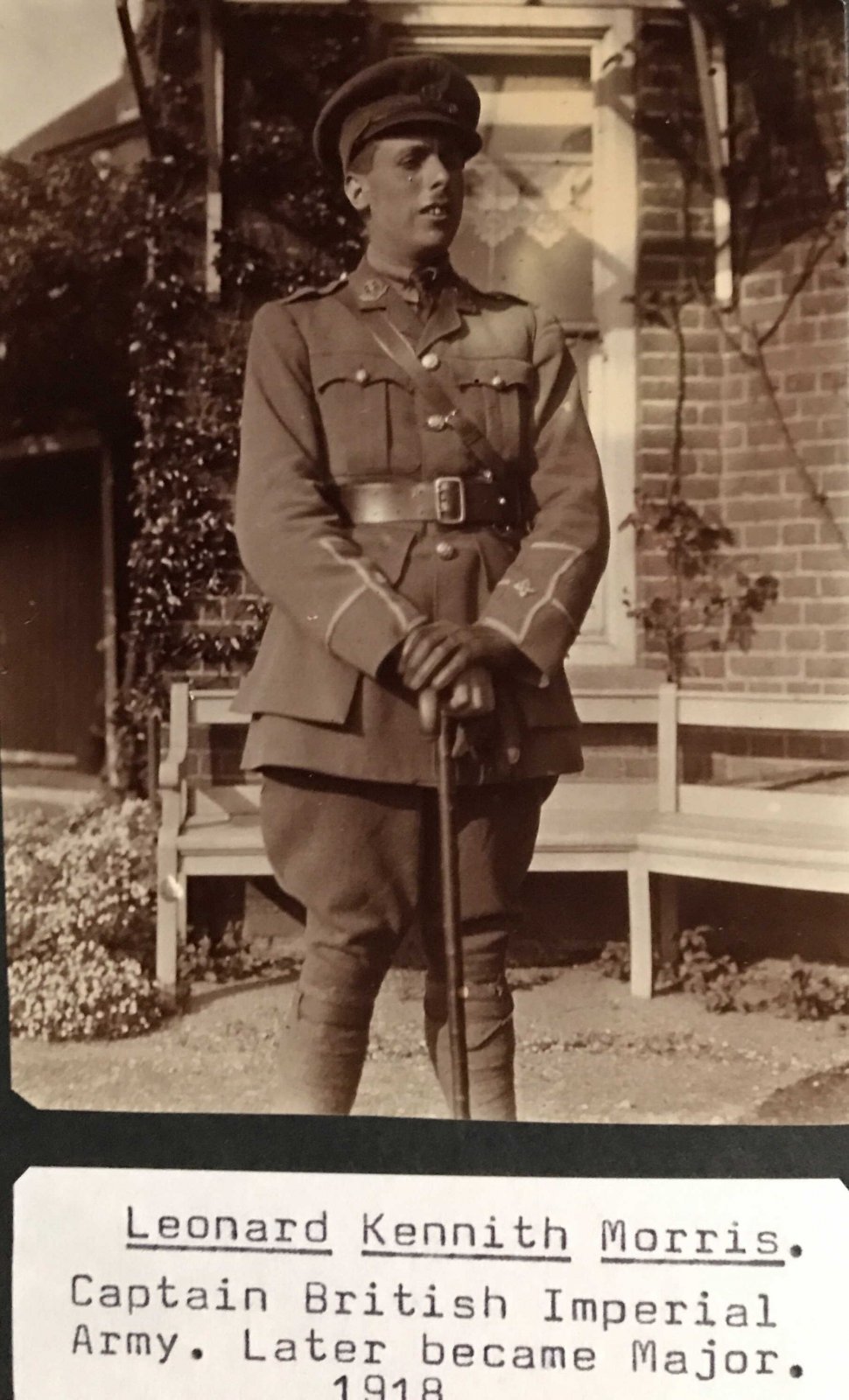 Details of a British Officer Leonard Kenneth Morris - Soldiers and ...