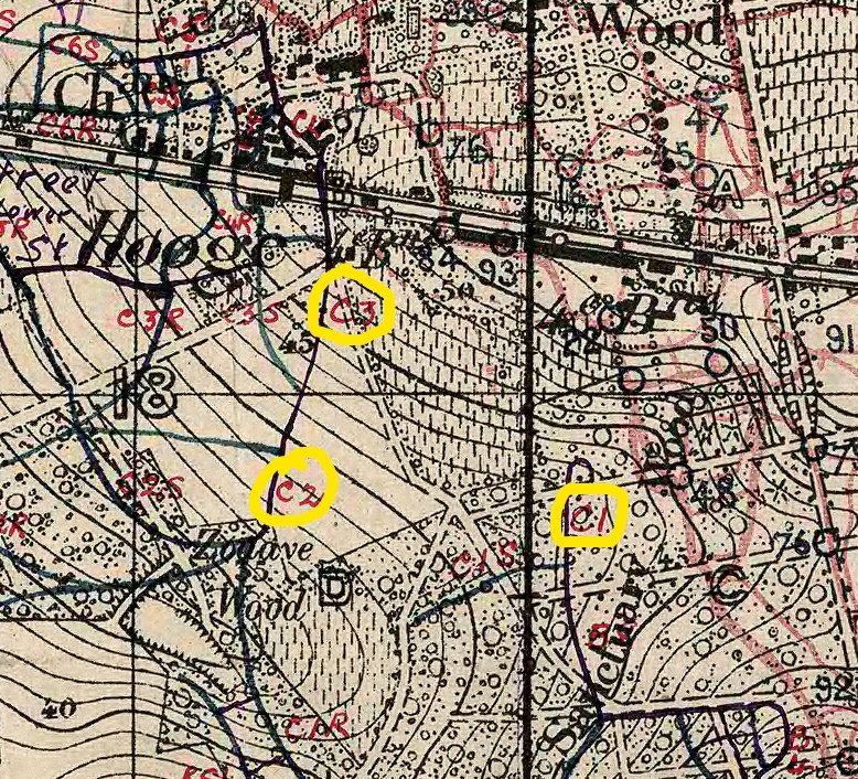 Trenches C1 & C3 HOOGE Ypres - The Western Front - The Great War (1914 ...
