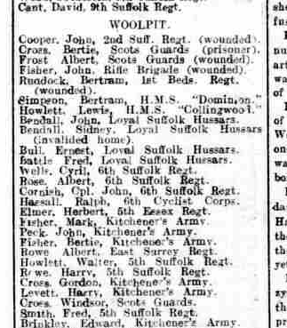 SUFFOLK REGIMENT IN WW1 - Soldiers and their units - The Great War ...