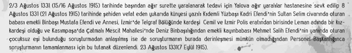Capt Kadir Bey KIA a Suvla (Kiretch Tepe) - Gallipoli - The Great War ...