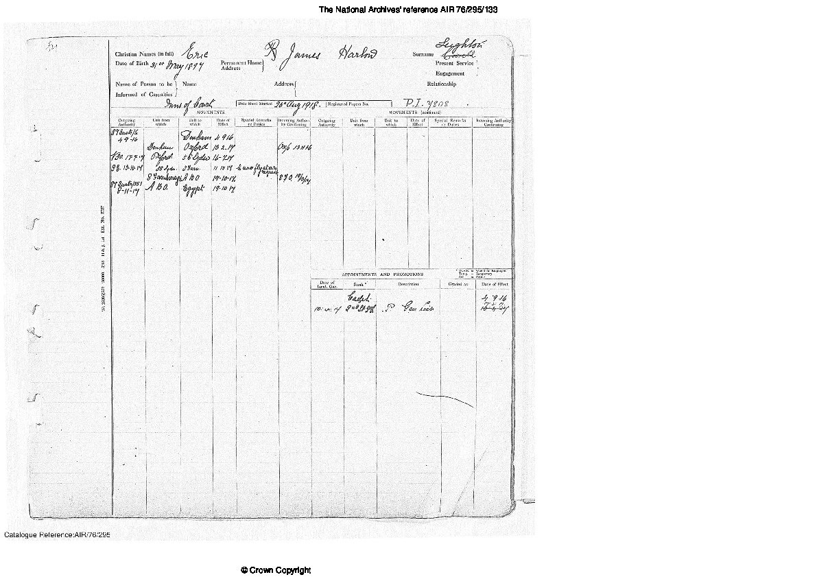 help needed Lieutenant E.J.H Leighton army/air force - Soldiers and ...
