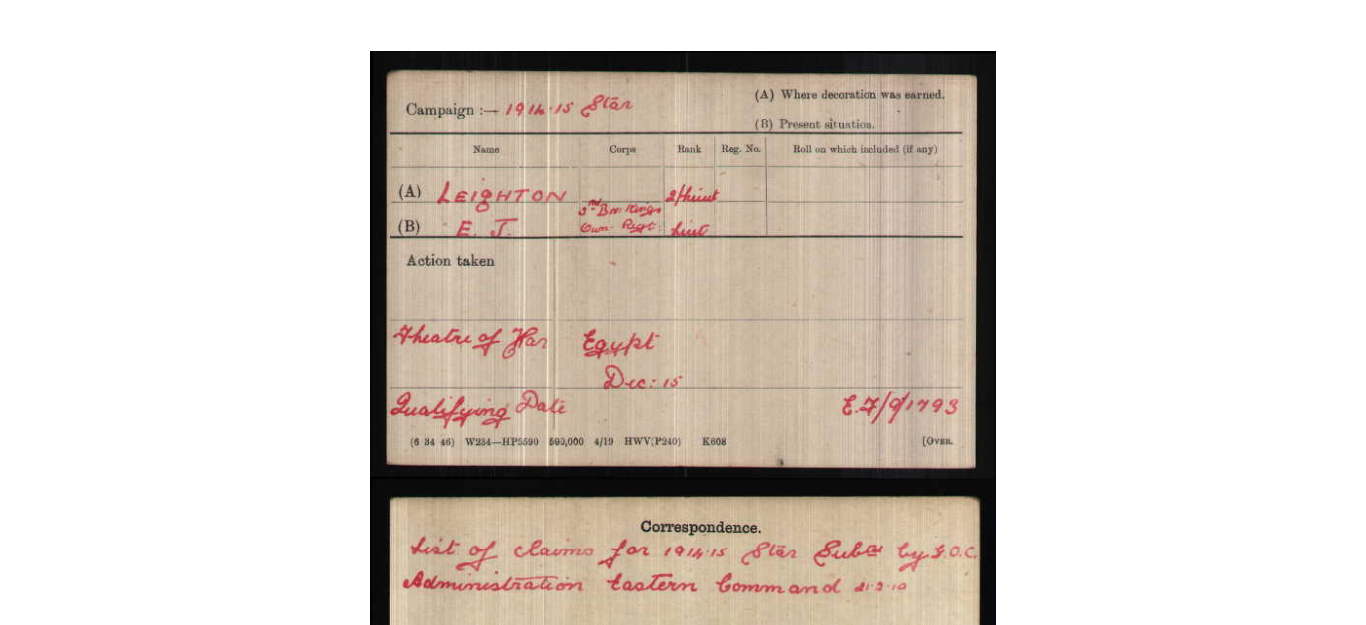 help needed Lieutenant E.J.H Leighton army/air force - Soldiers and ...