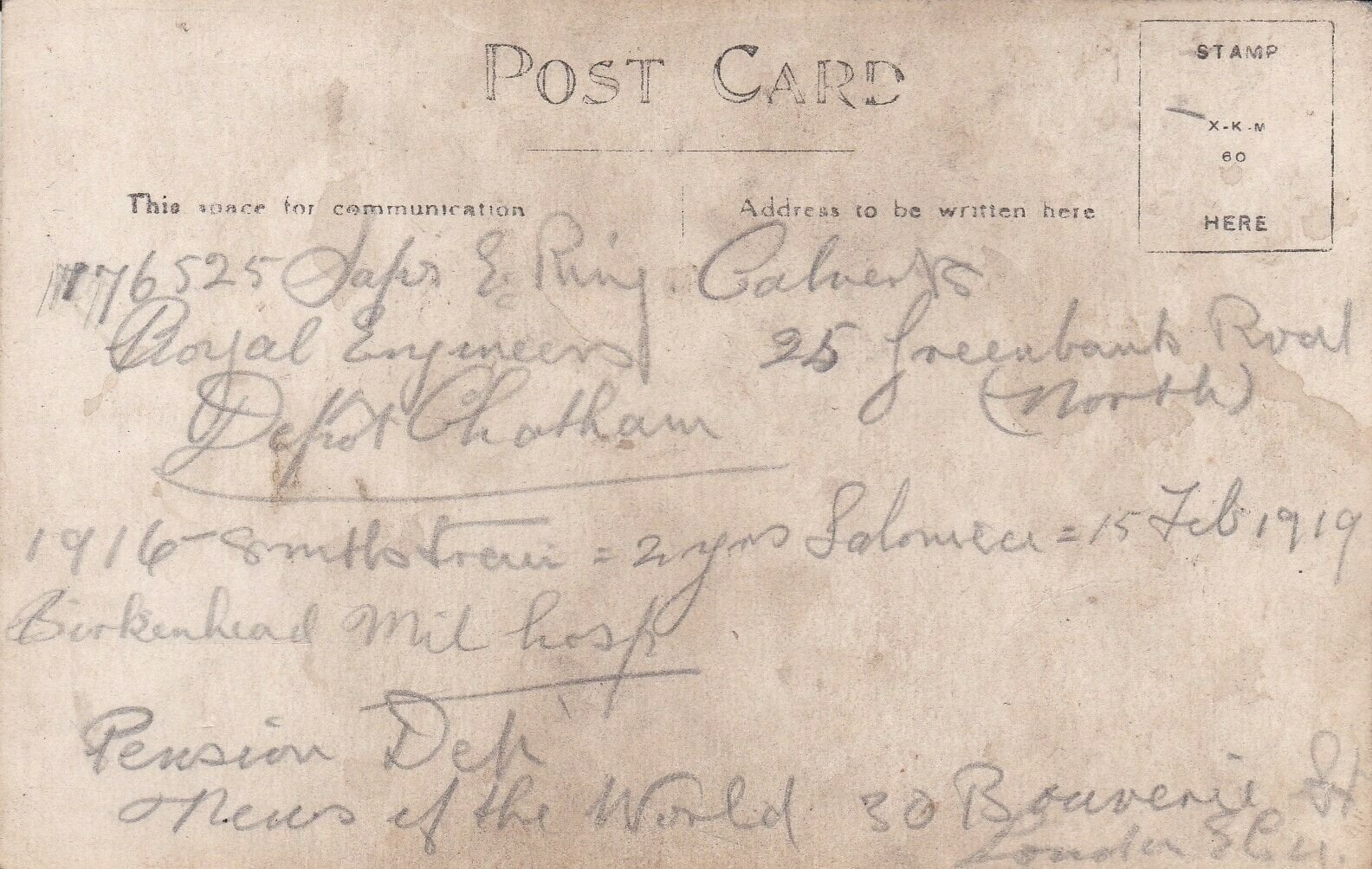 Ernest Vincent Peacock. 1176 - 470666. Durham Field Coy R.E. - Help ...