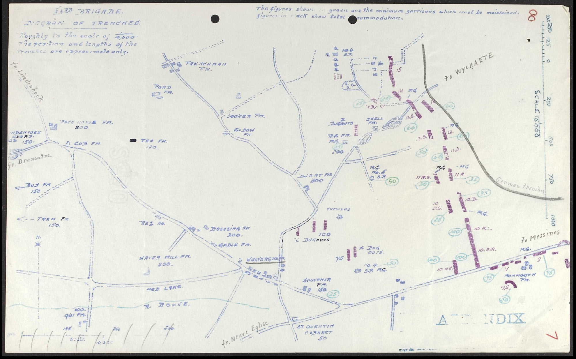 Trench Map Location - Soldiers and their units - The Great War (1914 ...