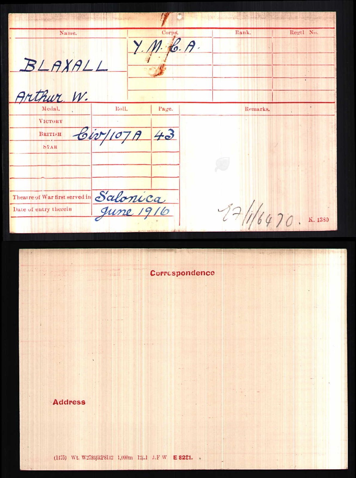 medals to Reverend vicars YMCA who served in france during ww1 - Medals ...